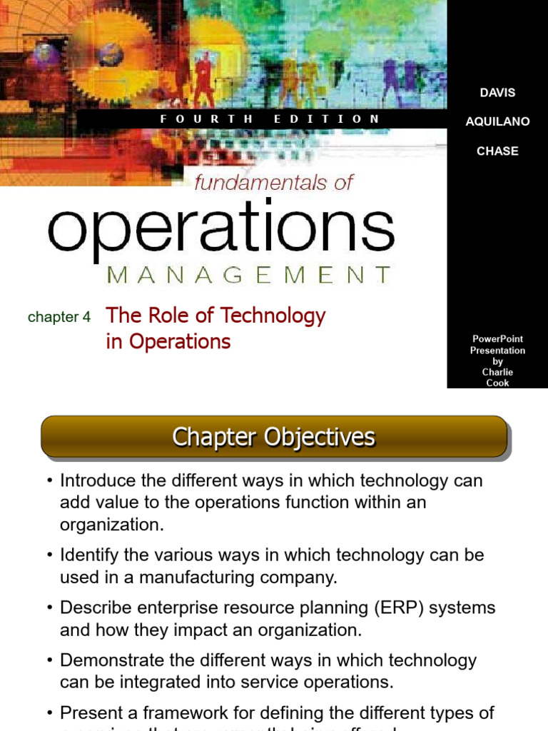 Role of Technology in Operations | PDF | Enterprise Resource Planning ...