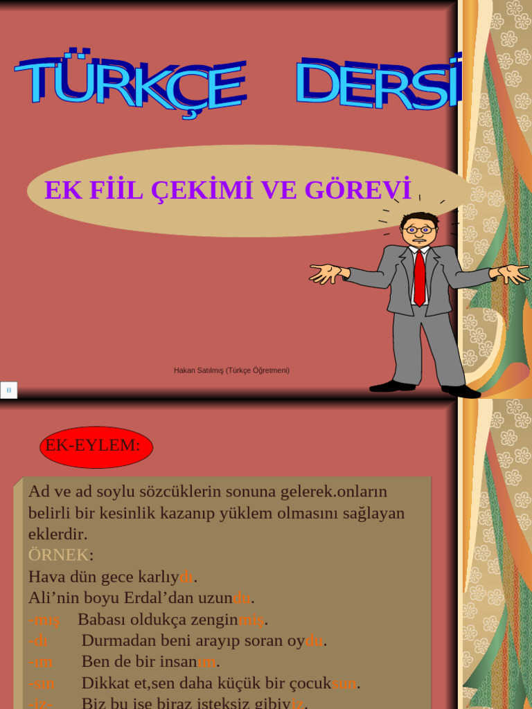 Ek Fiil Cekimi Ve Gorevi | PDF