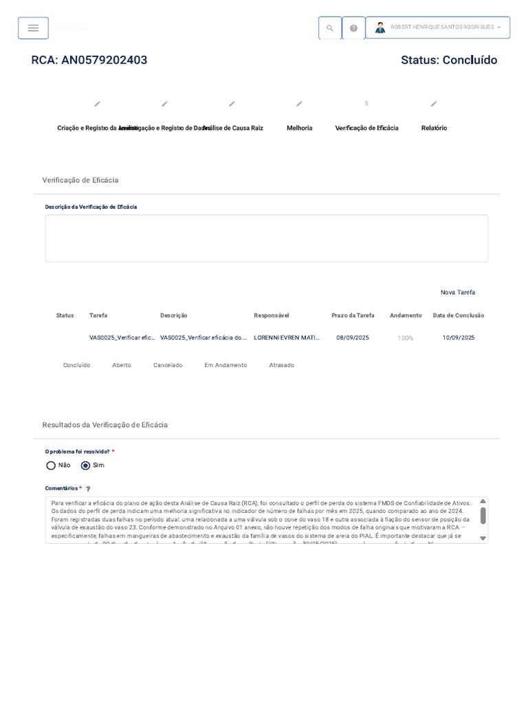 Orion - AN0579202403 - Problema Resolvido - Sim | PDF