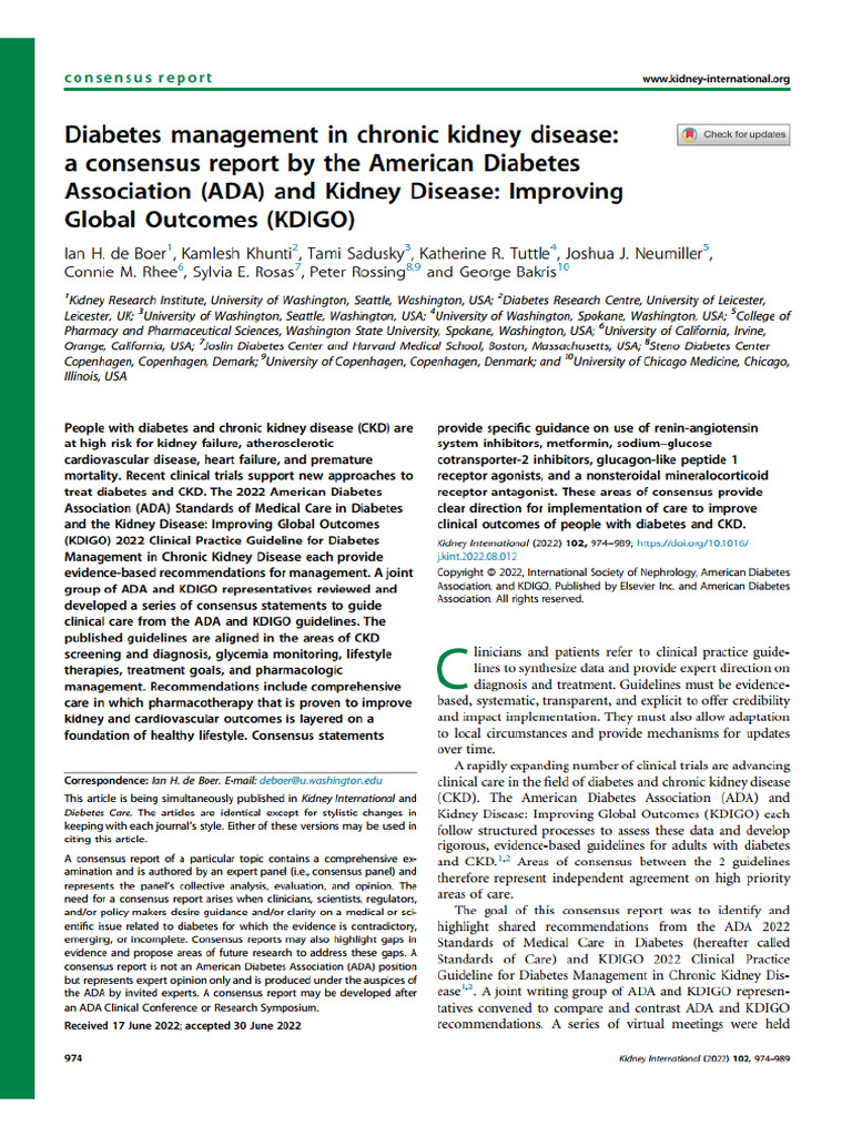 Diabetic CKD | PDF