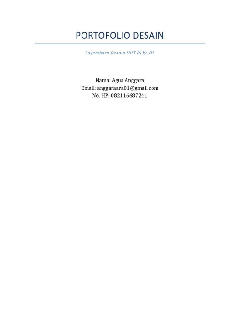 Portofolio Desain | PDF