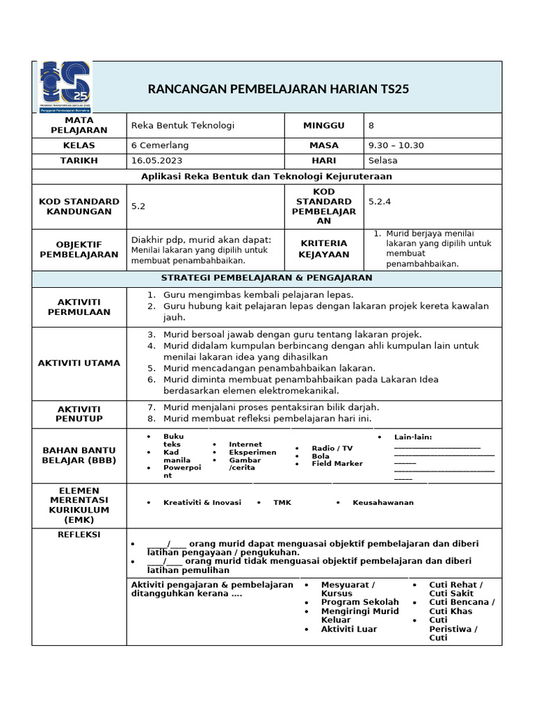RBT Lesson Plan | PDF