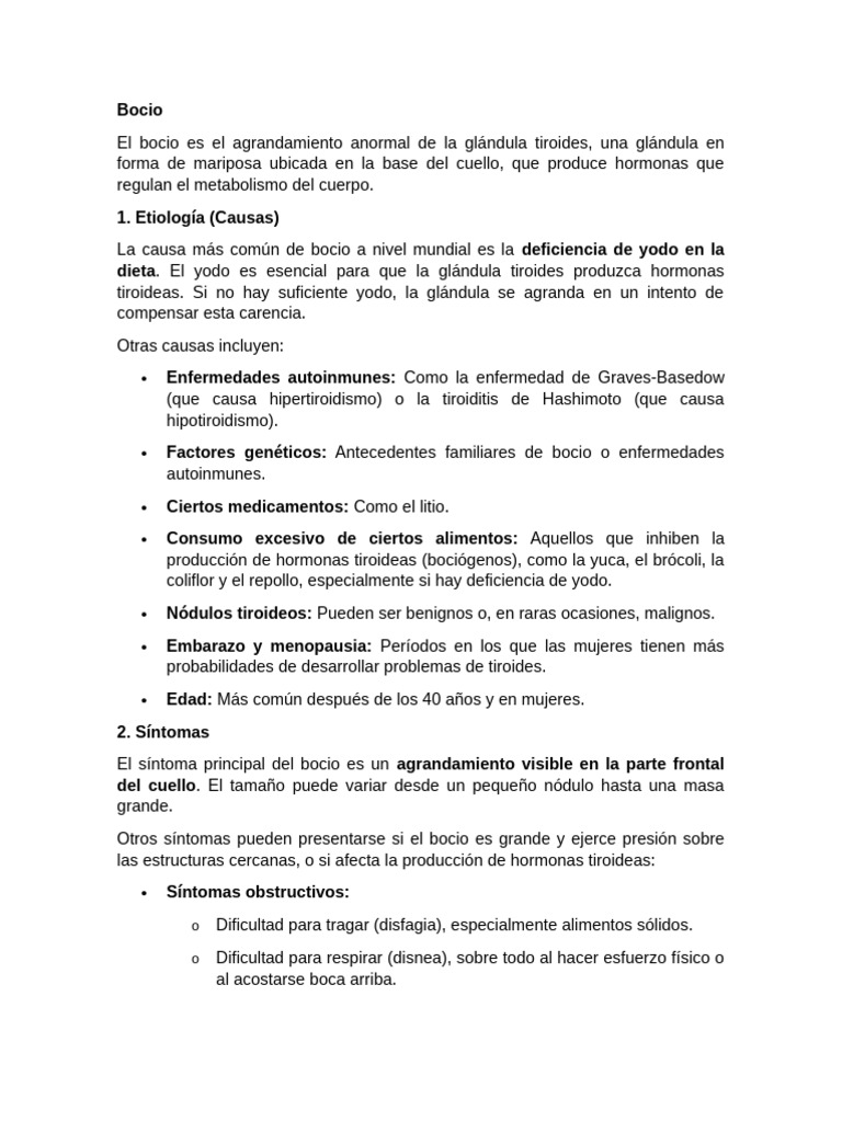 Bocio | PDF | Hipertiroidismo | Tiroides