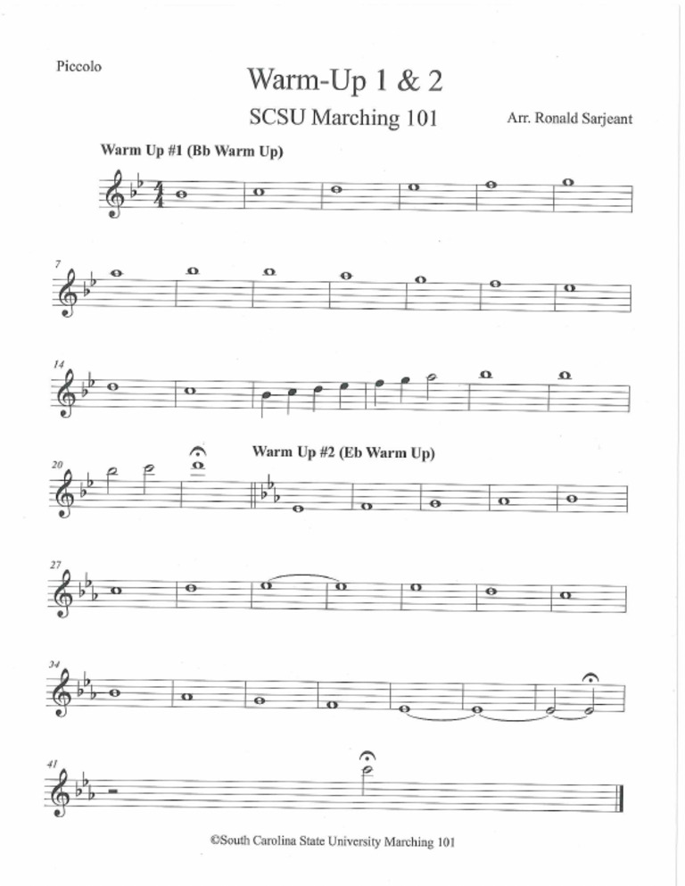 Warm Up 1 and 2 Flute-2 | PDF