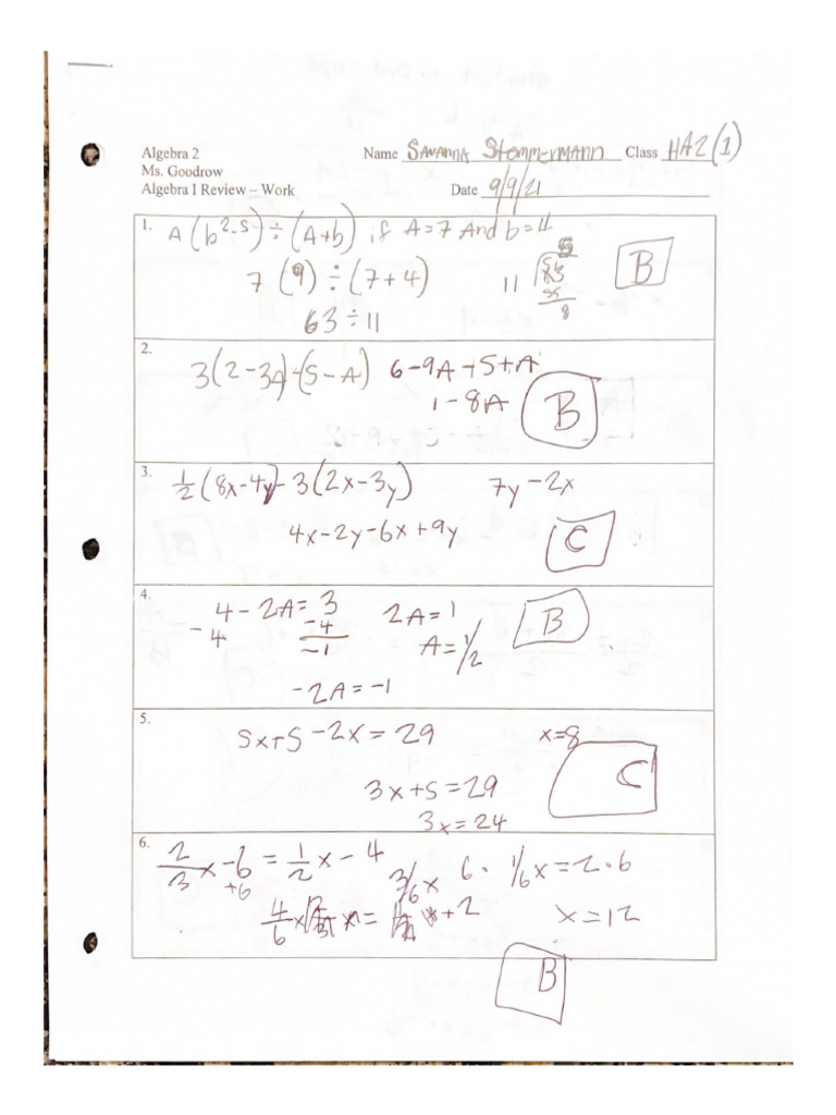 Algebra 2 | PDF