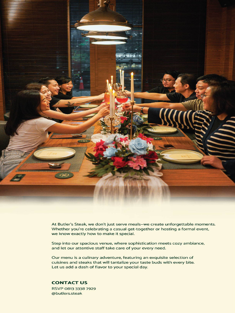 Butler's Steak PIK BSD E-Menu 24 | PDF
