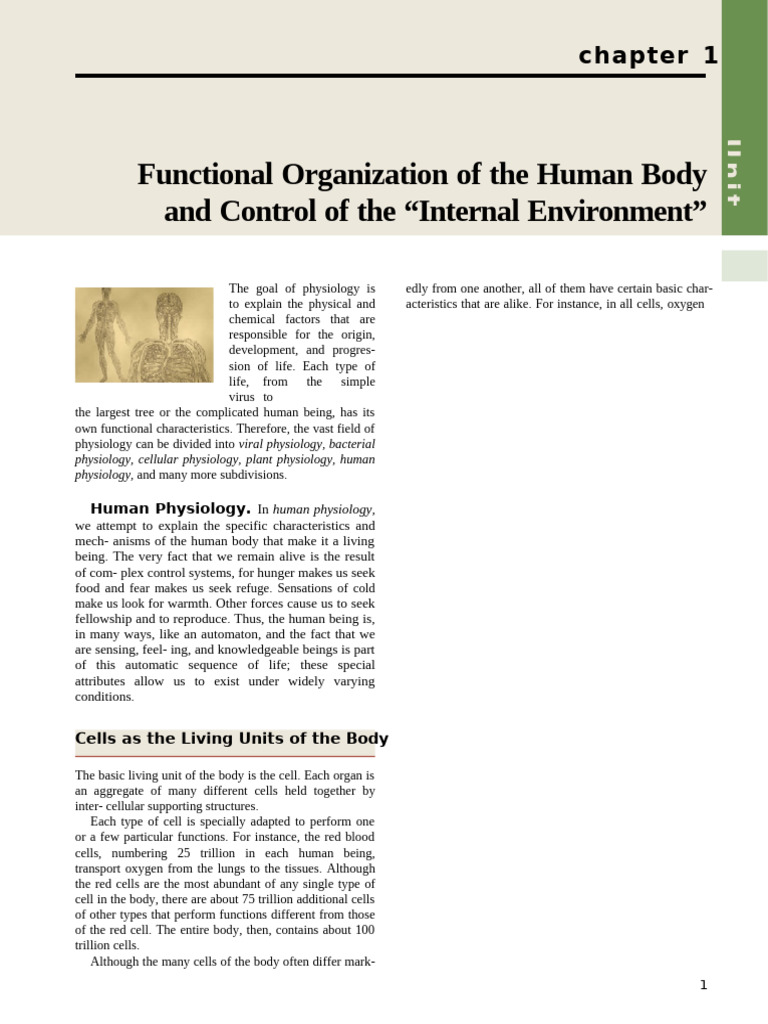 Human Physiology: Cells and Homeostasis | PDF | Human Body | Capillary