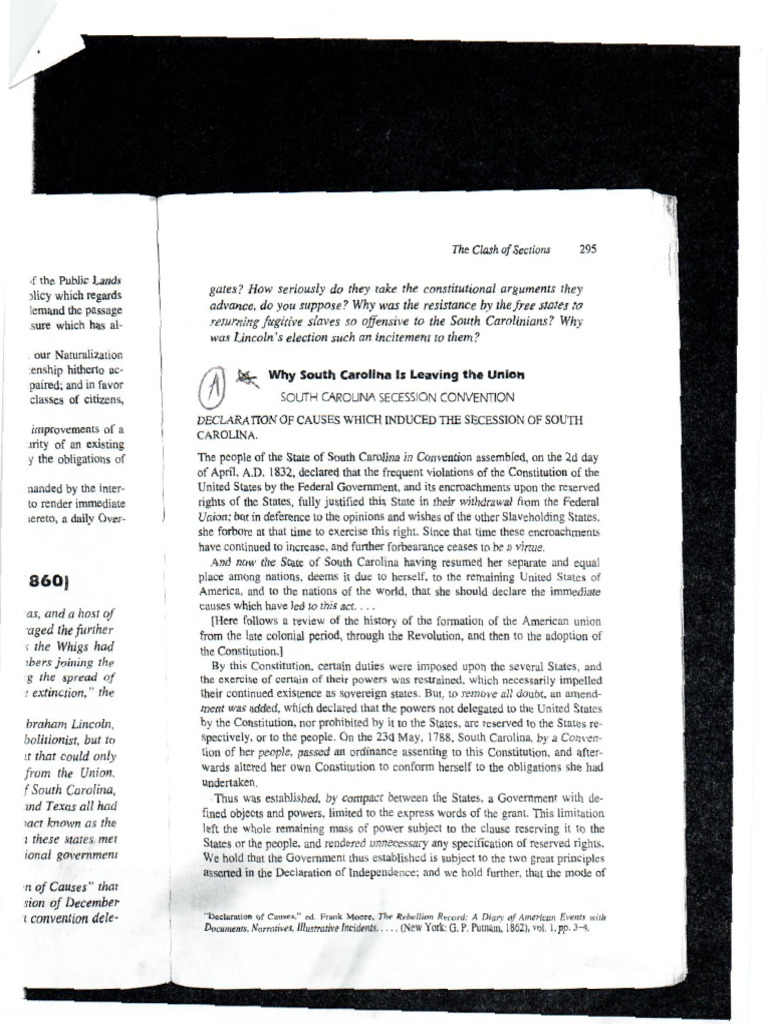 7.6 HW - South Carolina Declaration of Causes | PDF