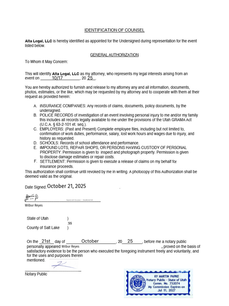 POA SIgned Wilber | PDF