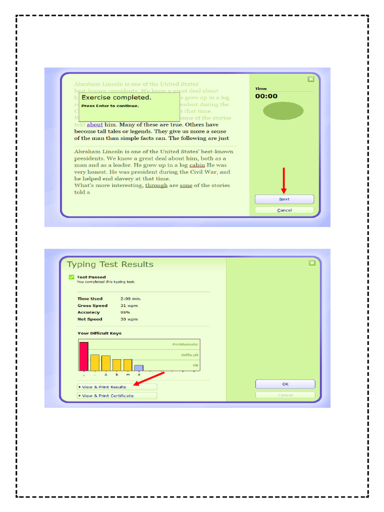 Tutorial Penyimpanan Hasil Typing Test | PDF
