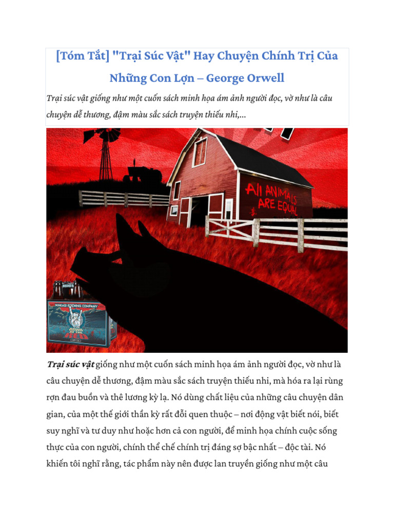 Trai Suc Vat George Orwell PDF | PDF