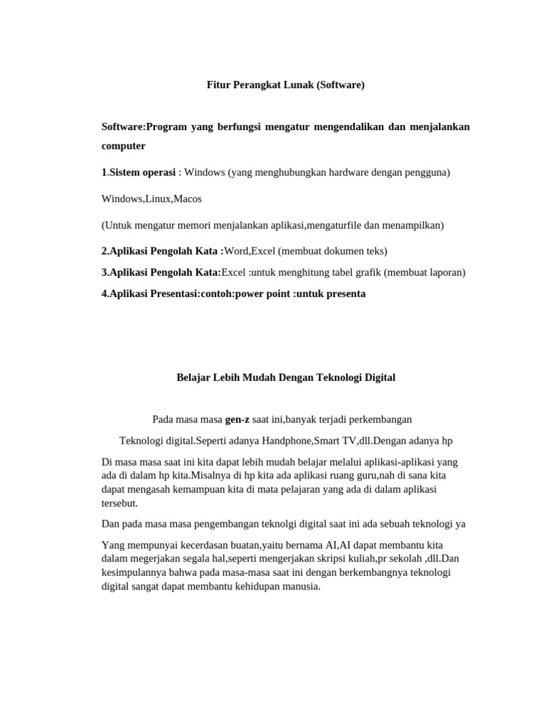 Tugas TIK_Belajar Lebih Mudah Dengan Teknologi (DAFI) | PDF