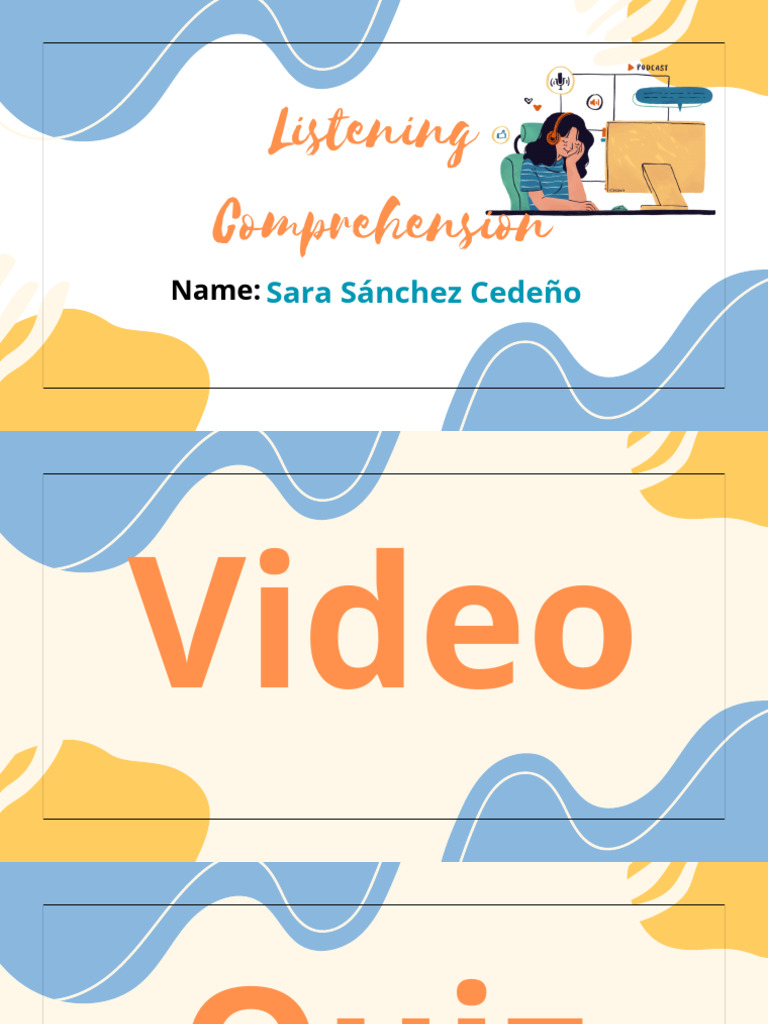 Listening Comprehension Quiz for Kids | PDF