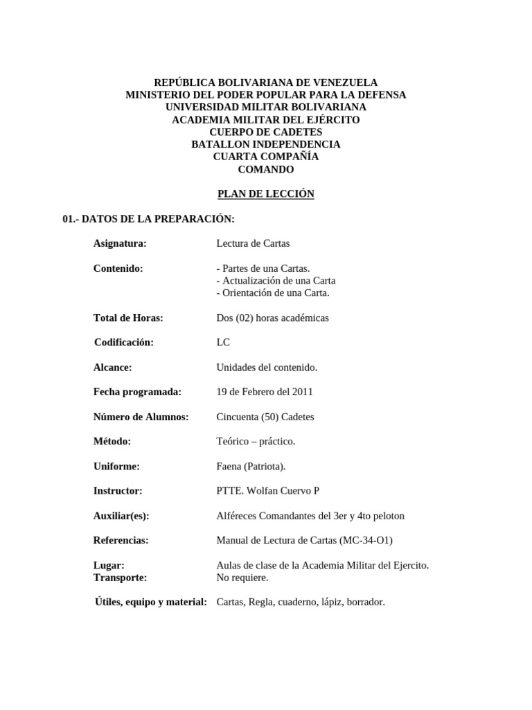 Plan de Lección: Lectura de Cartas | PDF | Azimut | Estrellas