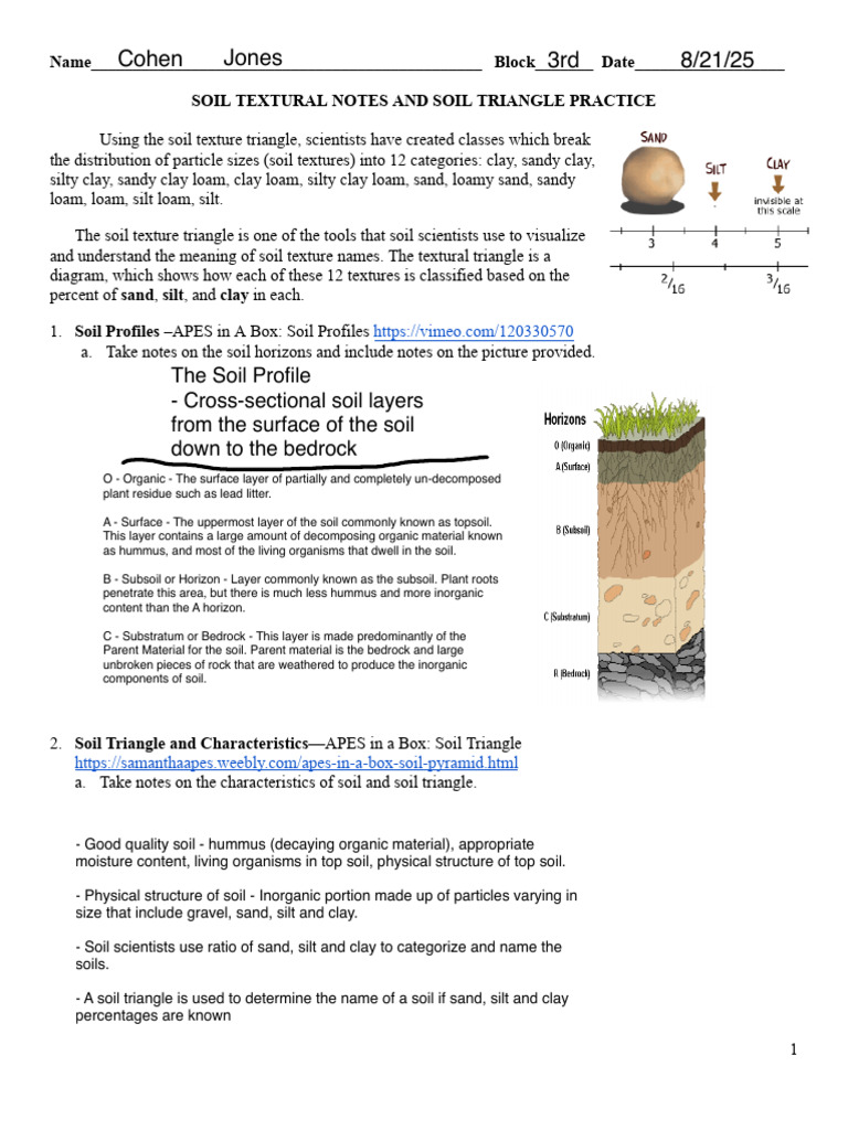 Soil Texture | PDF | Loam | Clay