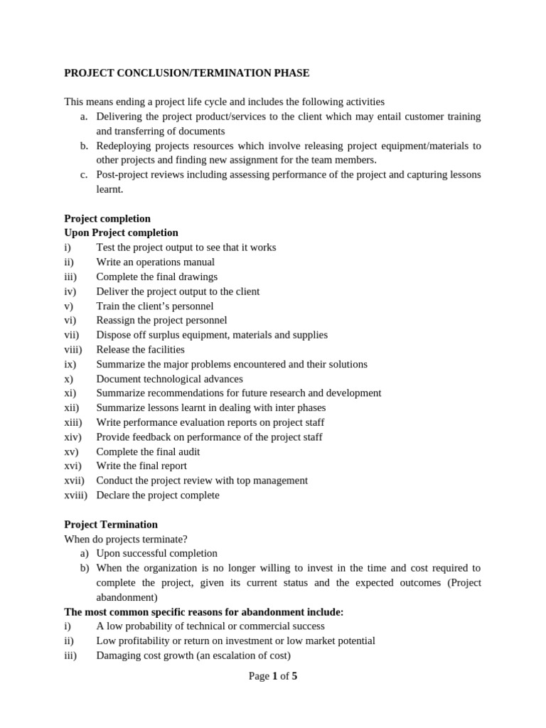Project Conclusion (9) 421 | PDF | Methodology | Business