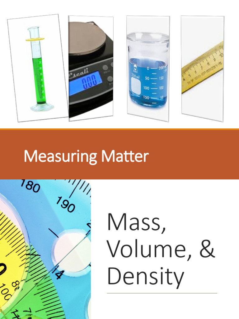Measuring Liquid Mass and Volume | PDF | Density | Volume