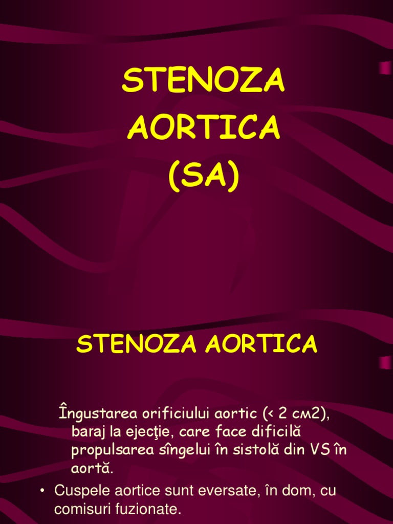 Stenoza Si Insuficienta Aortica | PDF