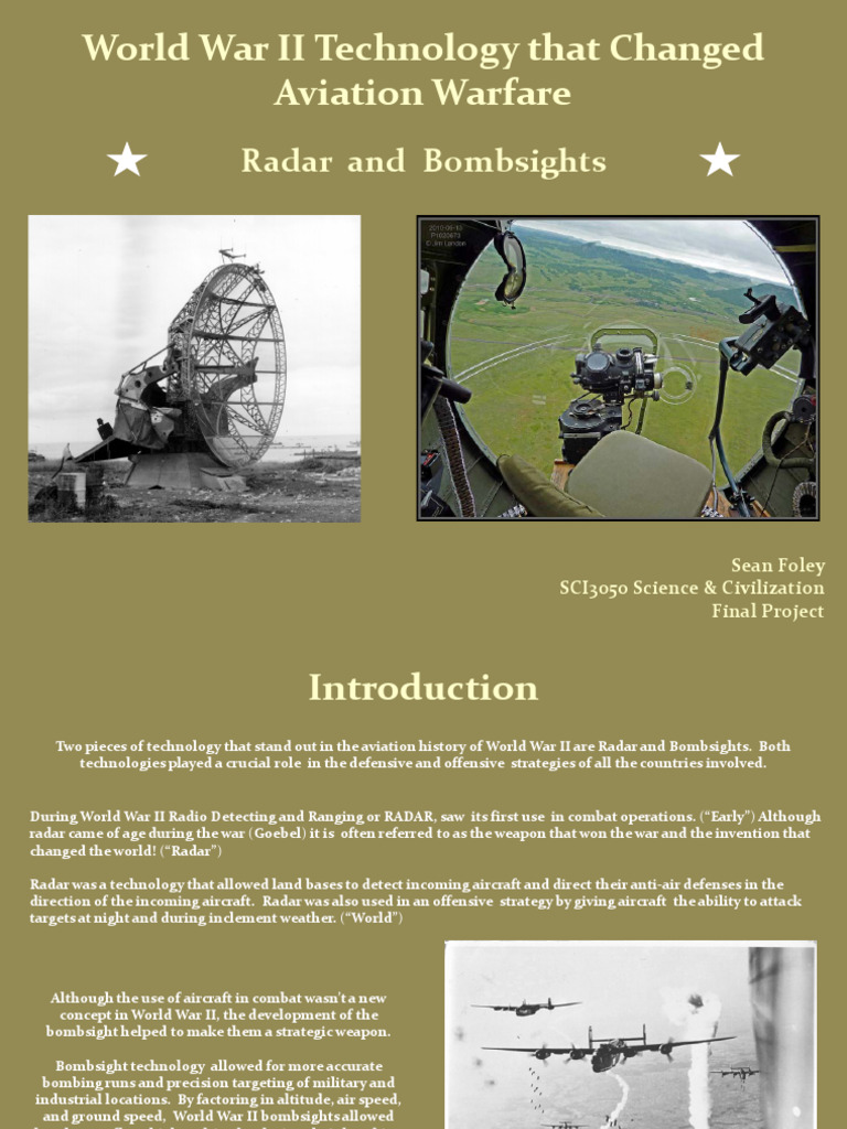 WWII Radar and Bombsight Innovations | PDF | Radar | Aviation