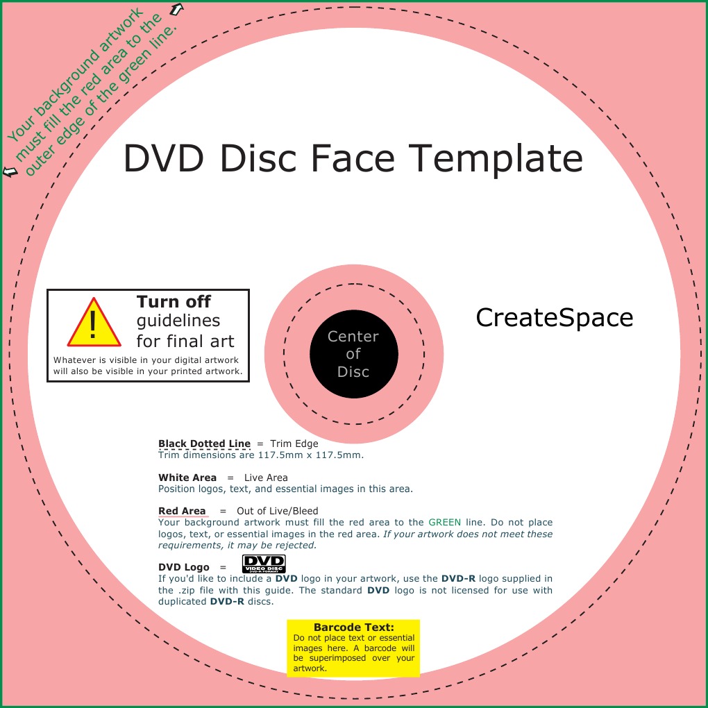 DVD Disc Face Template | PDF
