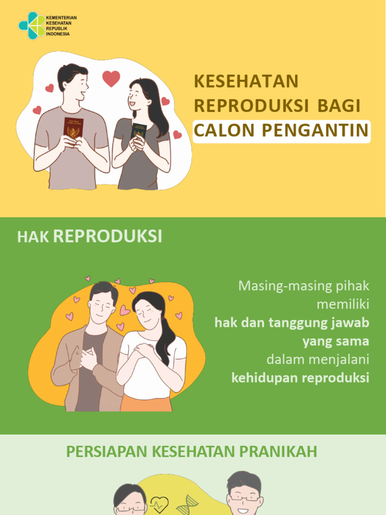 Dinkes - Petugas - Lembar Balik Kesehatan Reproduksi Catin | PDF