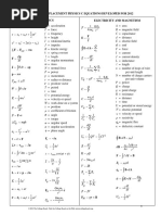 AP Physics C E&M Equation Sheet | PDF | Electronvolt | Electron