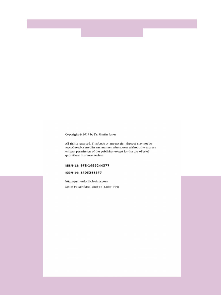 Advanced Python for Biologists 1st Edition available instanly | PDF