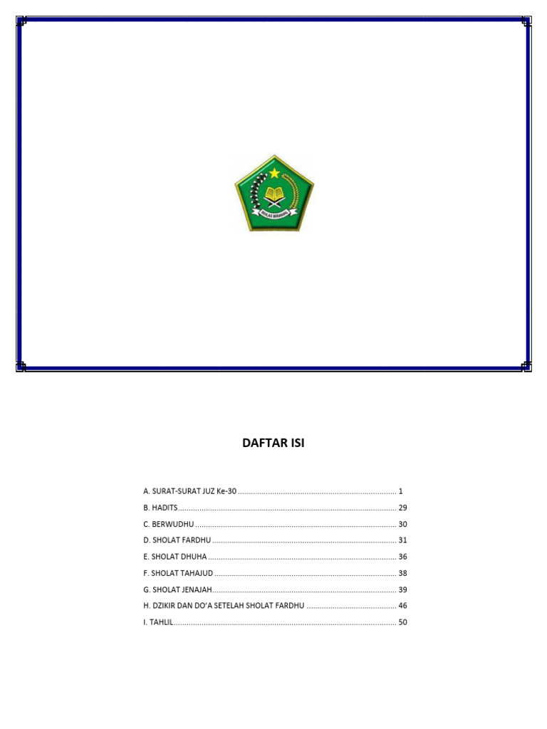 Buku Panduan Dan Kriteria Penilaian Praktek Keagamaan Tahun 2025 | PDF