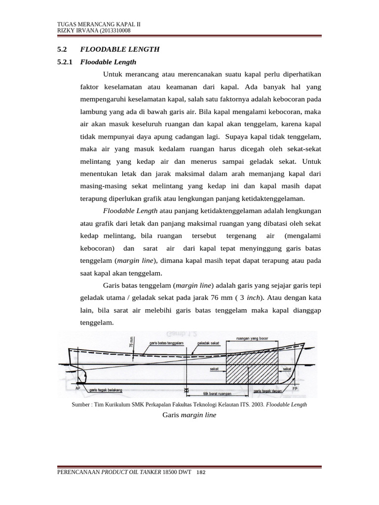 Perhitungan Floodable Length Kapal | PDF
