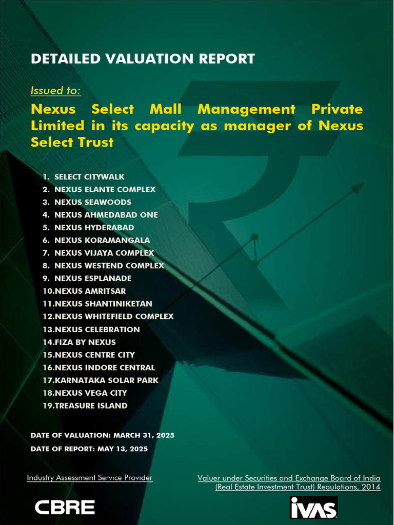 Nexus Select Trust Valuation Report | PDF | Lease | Real Estate Appraisal