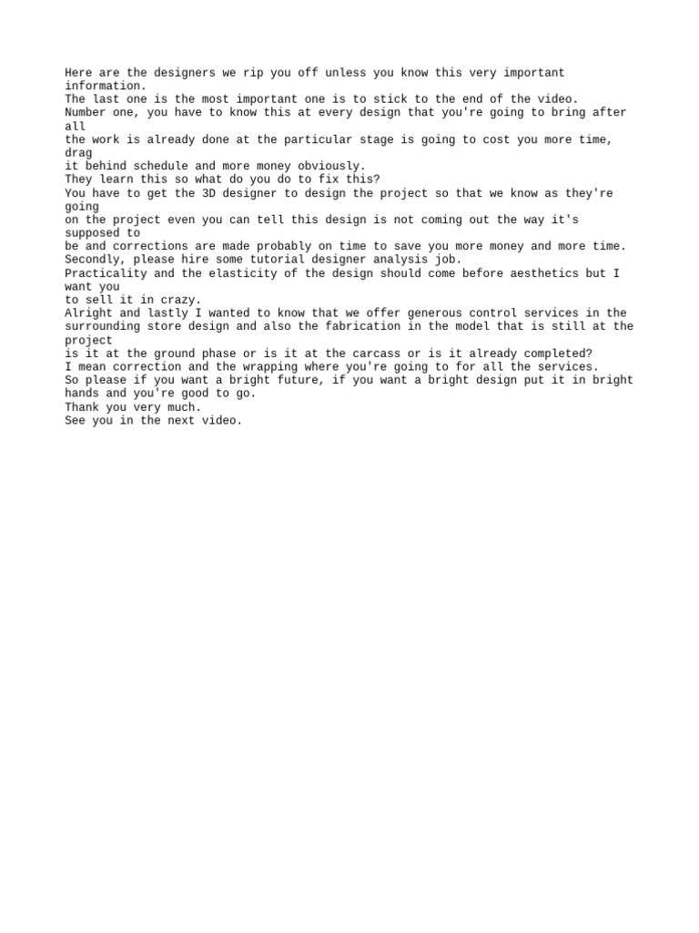 Bright Hand Ad Script | PDF