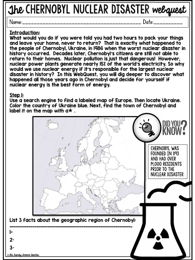 Chernobyl Webquest STUDENT | PDF