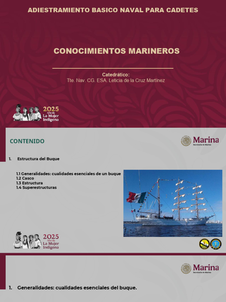 CONOCIMIENTOS MARINEROS1.1 Y 1.2. Y 1.3pptx | PDF | Construcción naval ...