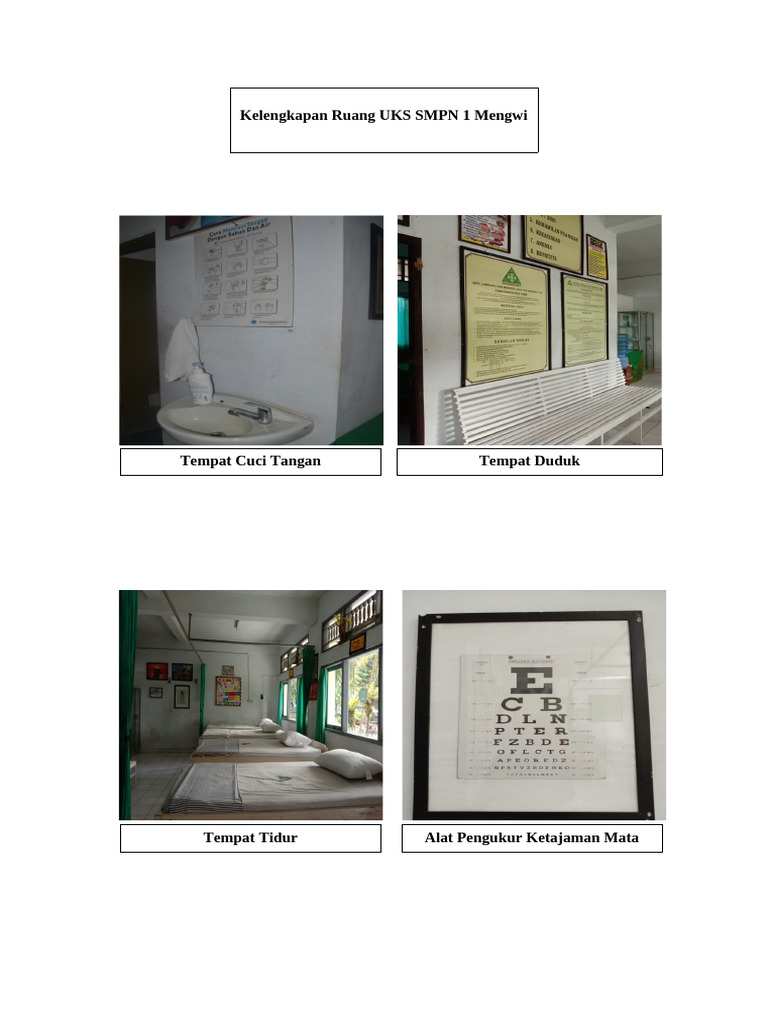 Kelengkapan Ruang UKS | PDF