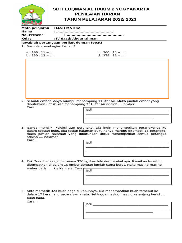 Ph Mtk Pembagian Puluhan | PDF