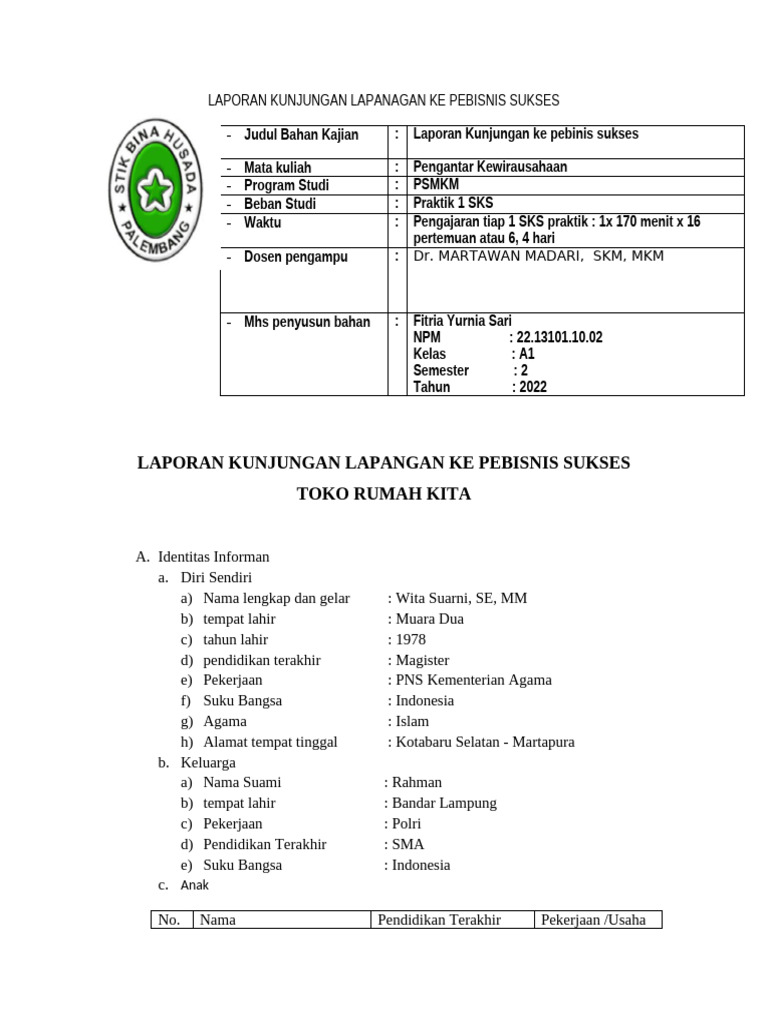 Form Lap Kunj Lapangan KWH1 | PDF
