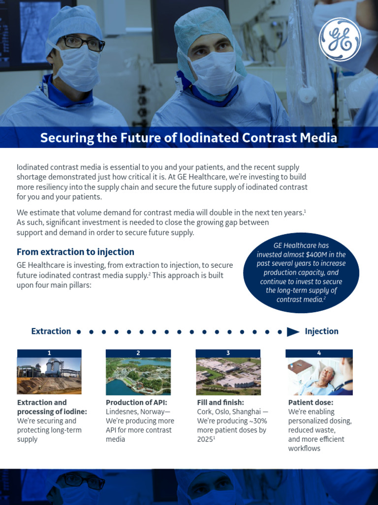 Securing-The - Future-Of - Iodinated - Contrast-Media | PDF | Radiography