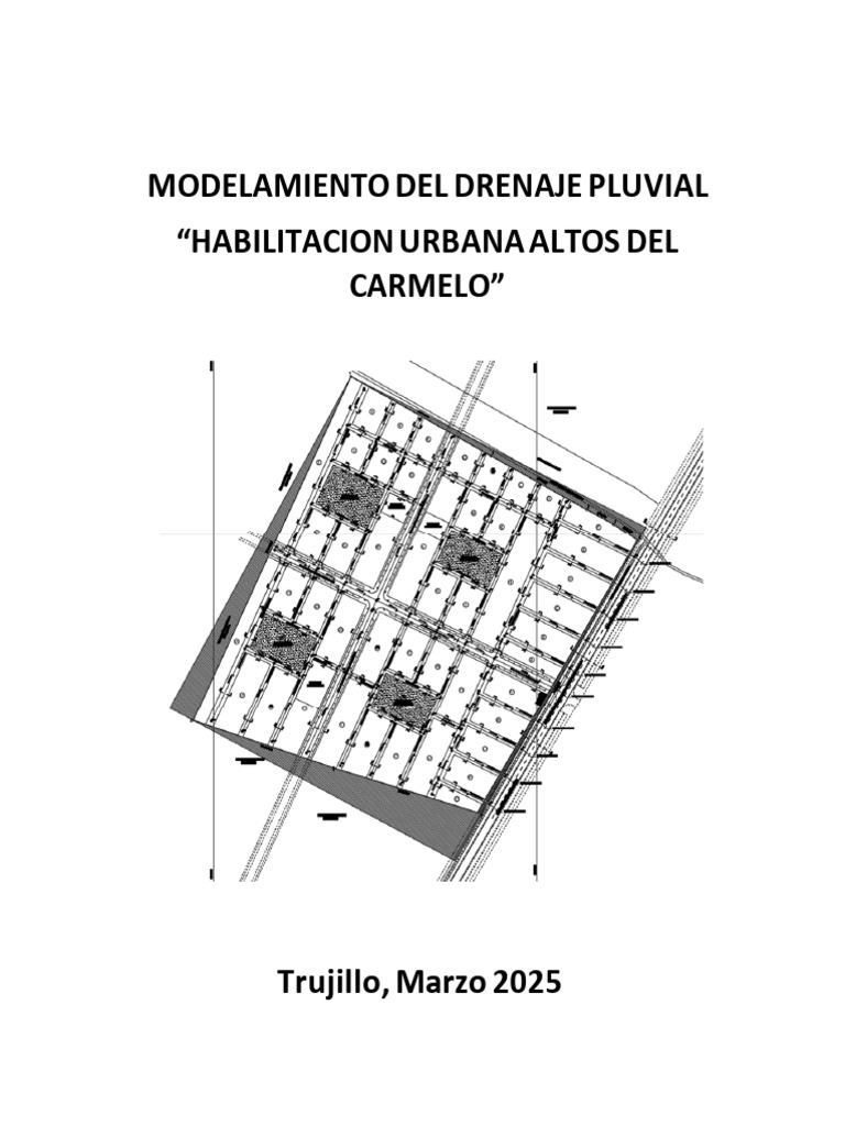 Modelamiento Del Drenaje Pluvial - Altos Del Carmelo | PDF | Ciencias ...