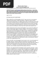 Color Coded Rhetorical Analysis of Letter From Birmingham Jail | PDF ...