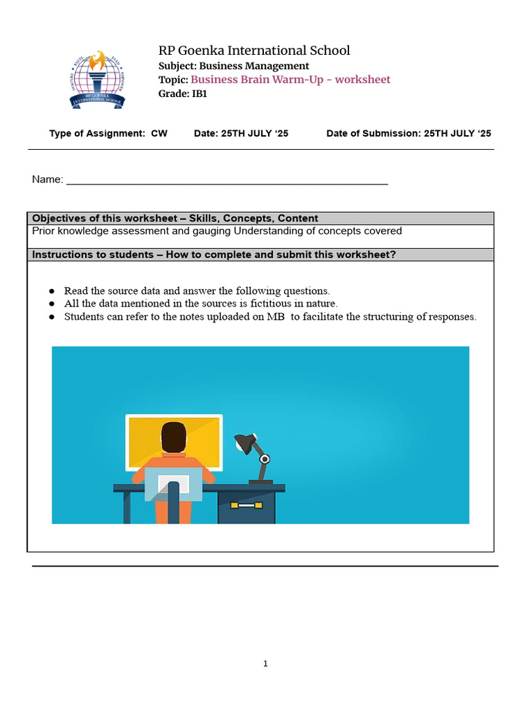 Business Brain Warm-Up - Worksheet | PDF | Human Communication