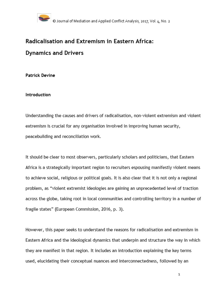 Drivers of Radicalization | PDF | Extremism | Fundamentalism