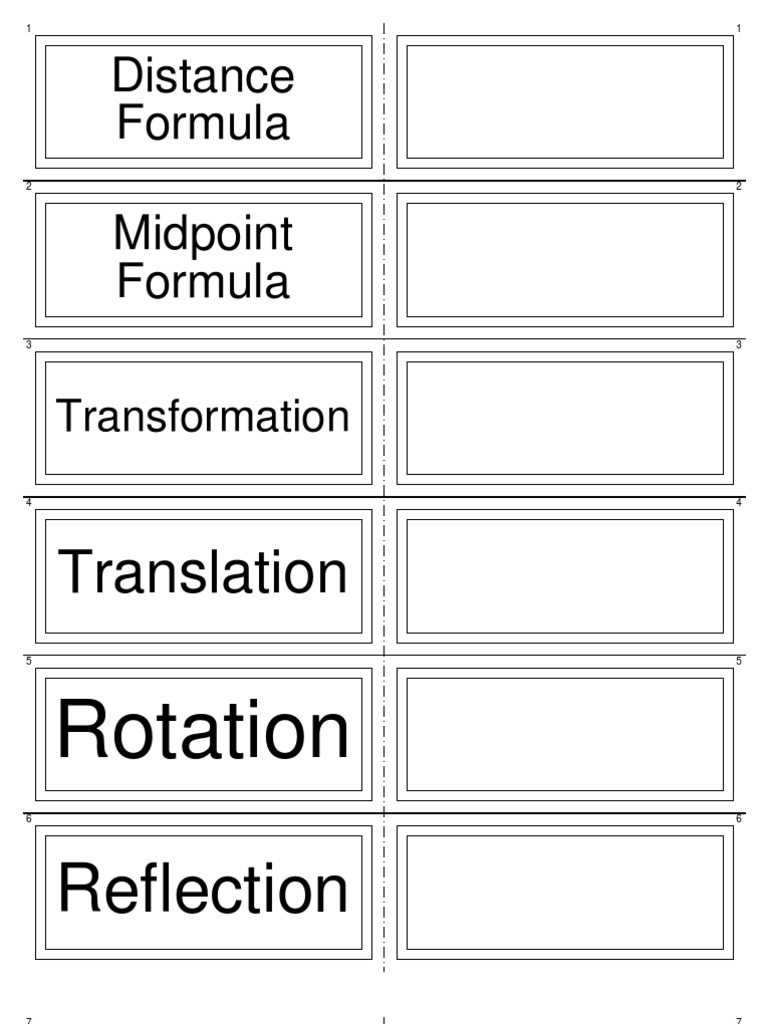 Geometry Formulas and Transformations | PDF