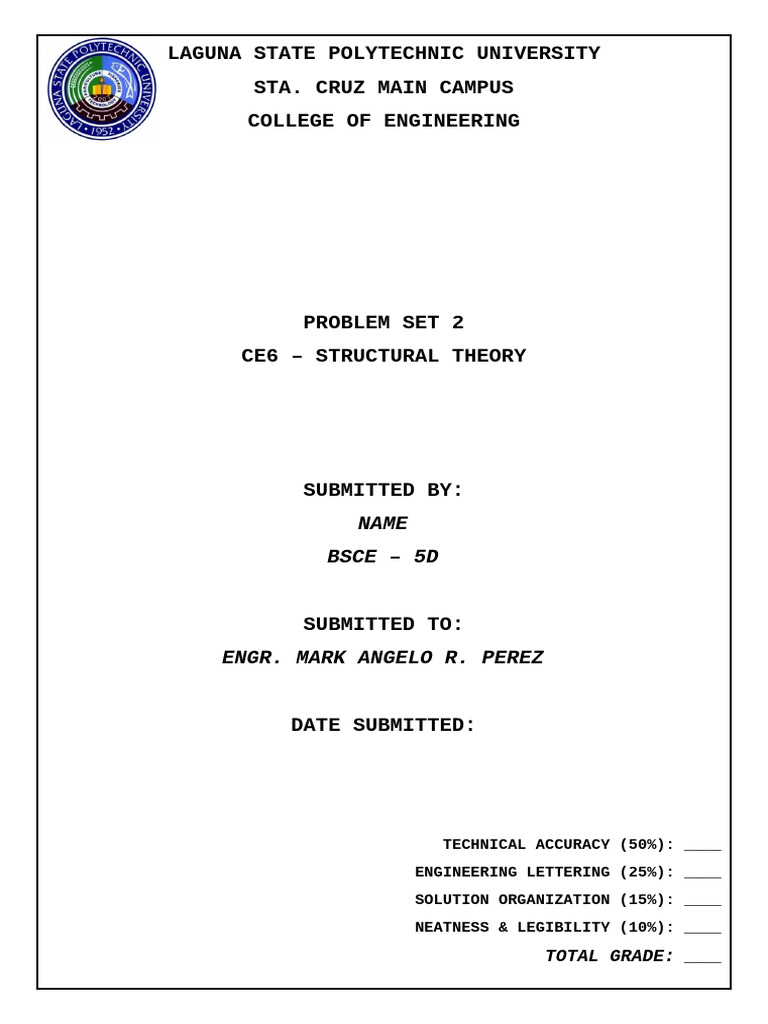Ce6 Problem Set 2 | PDF