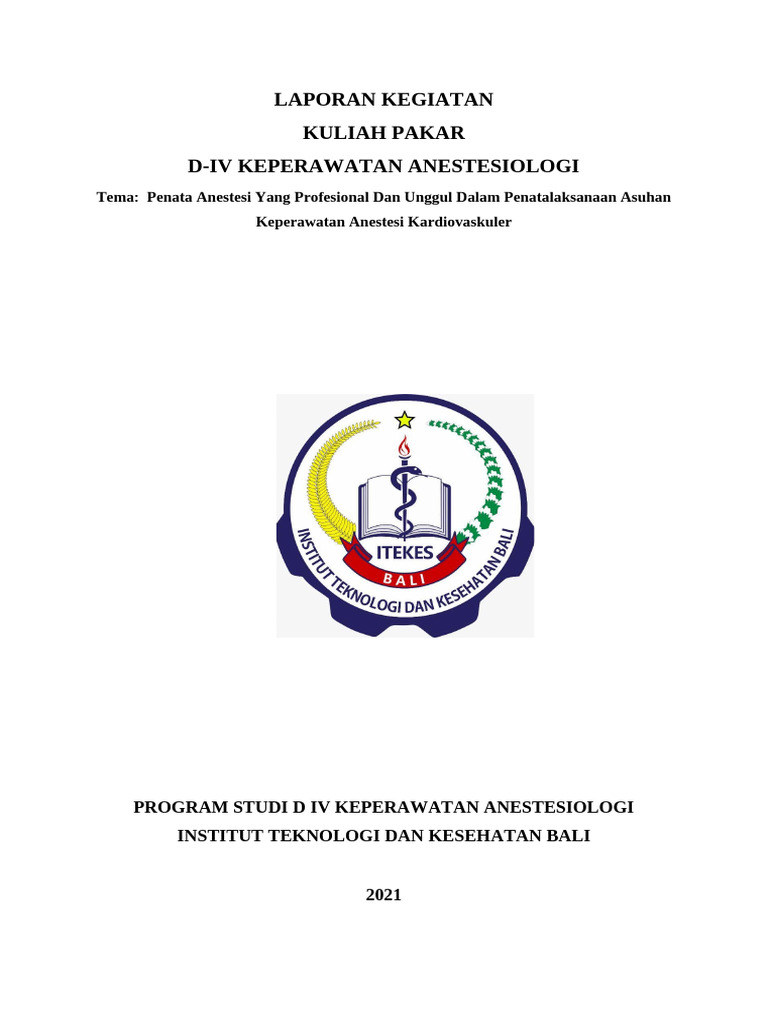 Laporan Kuliah Pakar 2021 (Yg Isi Scan TTD SK) | PDF