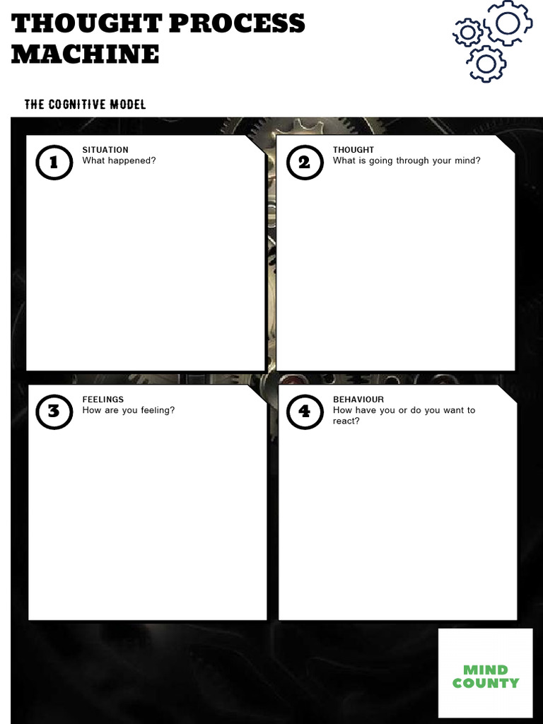 Cognitive Model of Thought Process | PDF