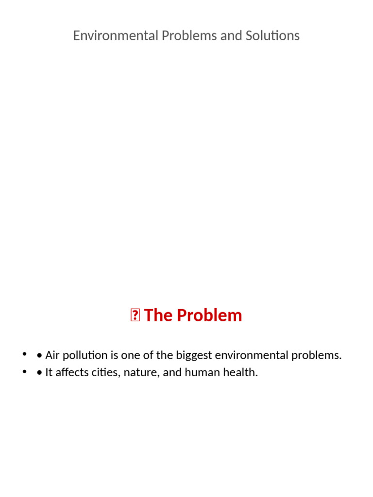 Air Pollution Styled Presentation | PDF