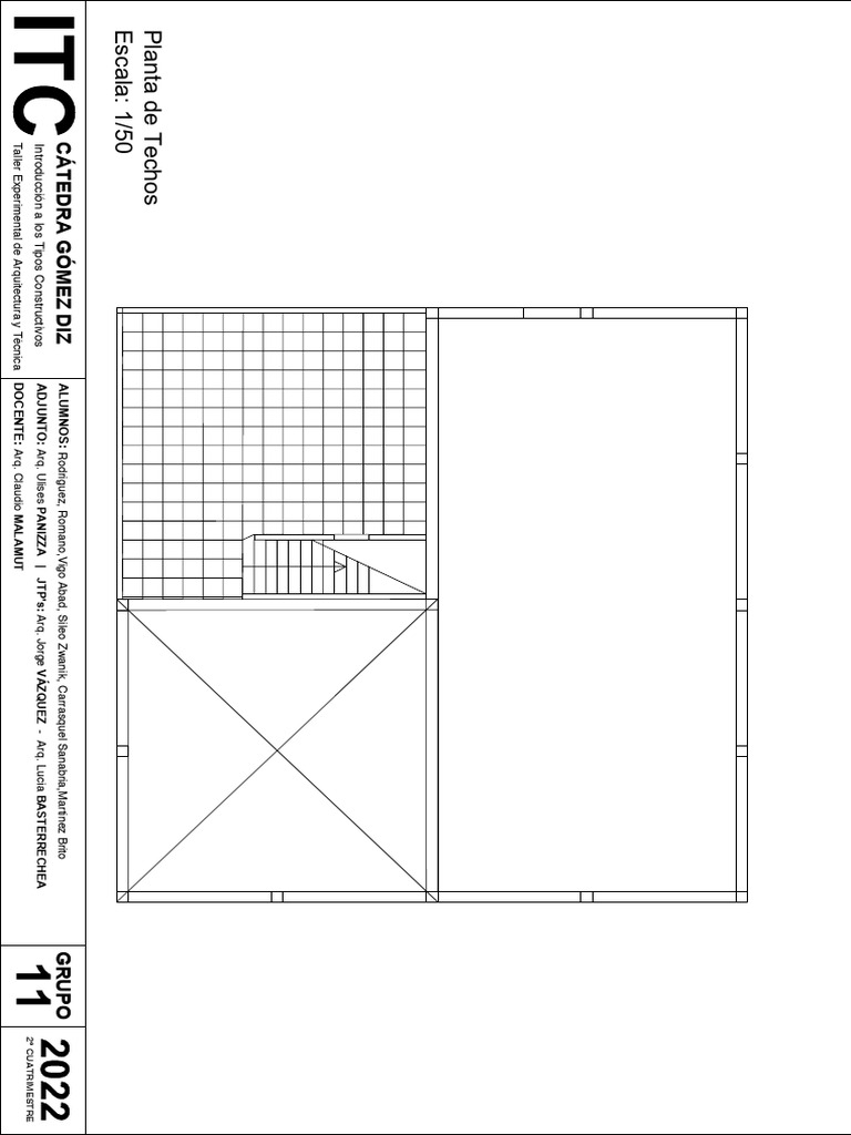 Planta de Techos Esc | PDF