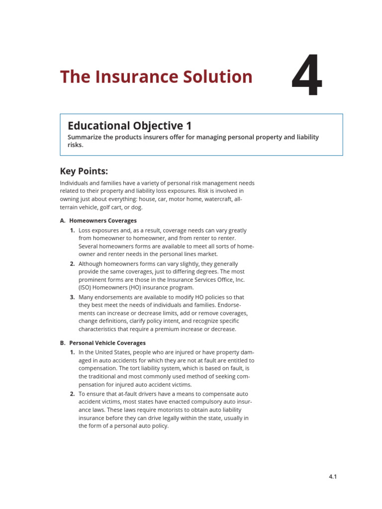 The Insurance Solution | PDF | Insurance | Liability Insurance