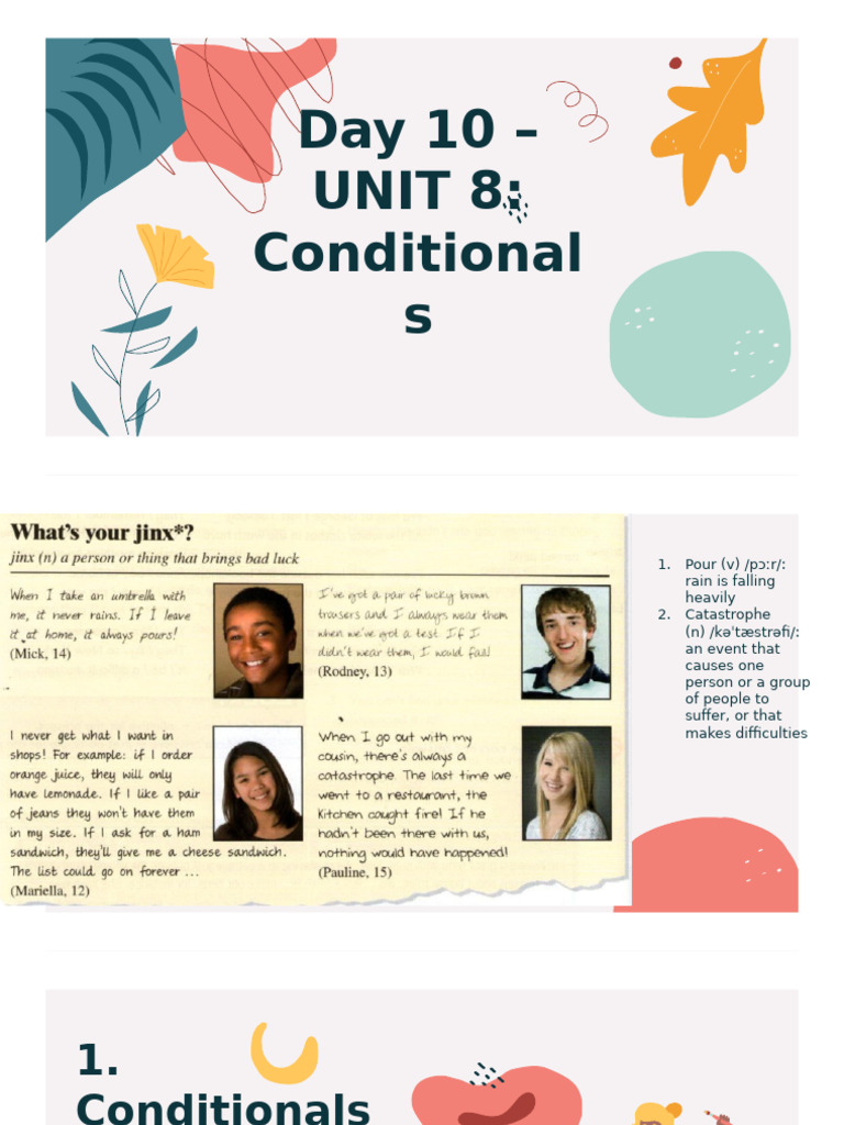 Understanding English Conditionals | PDF | Verb