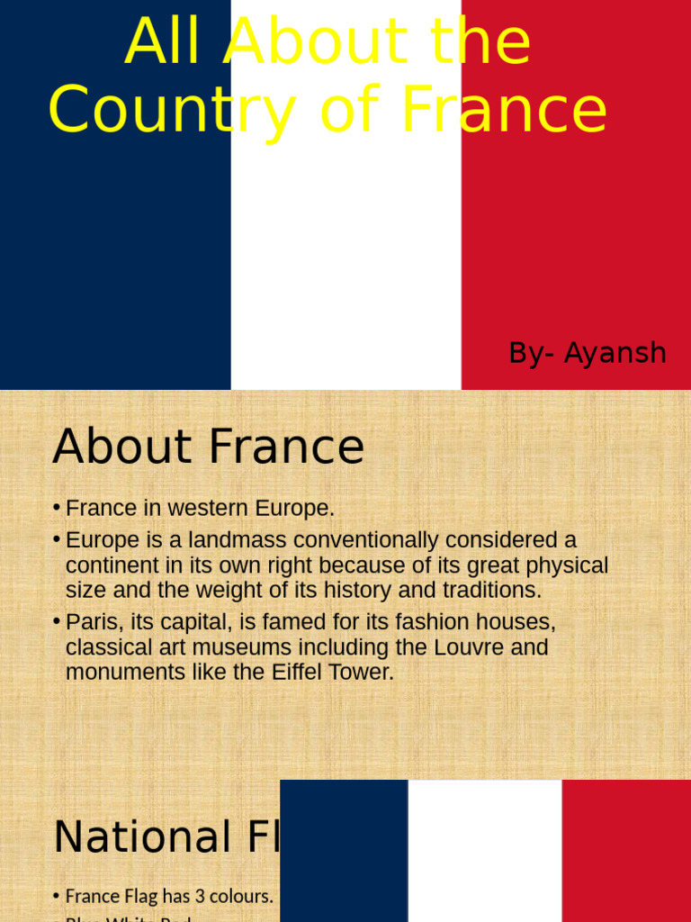 All About The Country of France 1 | PDF